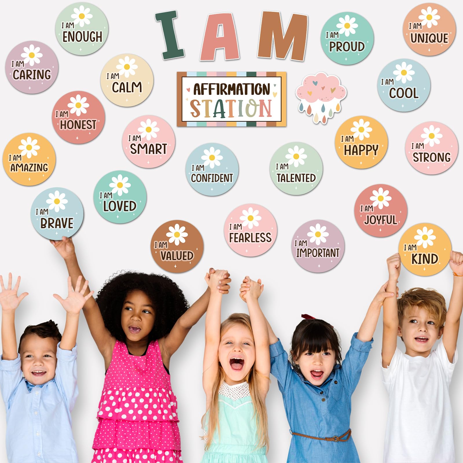 Positive Affirmations Wall Decor Vcekract 28 PCS Affirmation Station ...