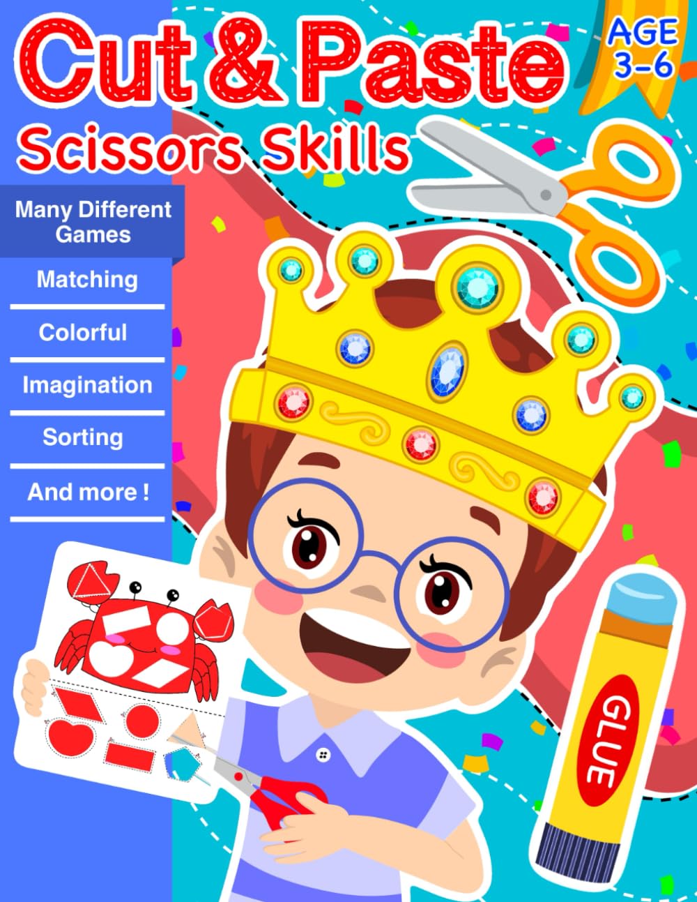 Cut & Paste, Scissors Skills: Cutting Adventures: Learn Scissor Skills ...