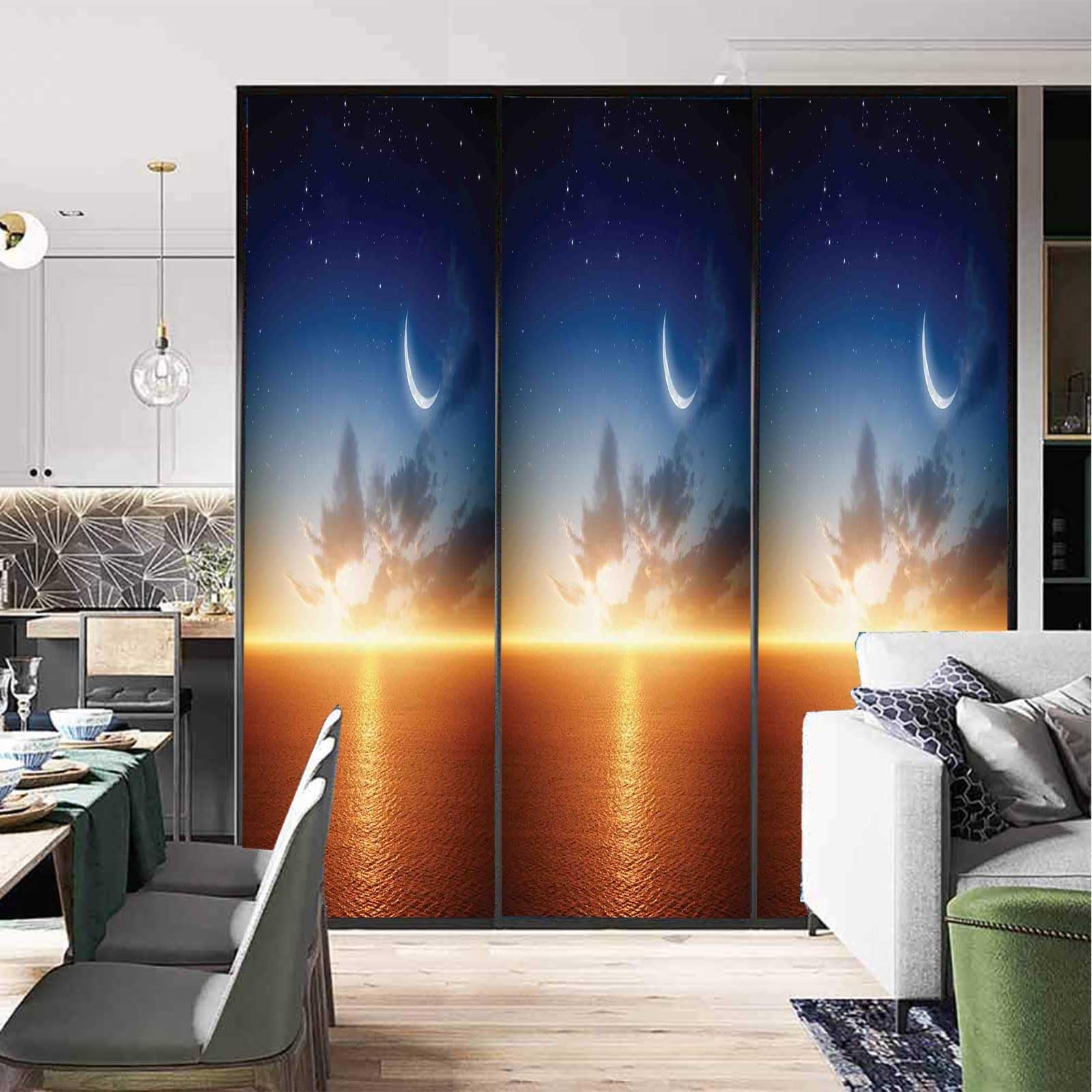 Frosted Glass Sunset Wallpaper