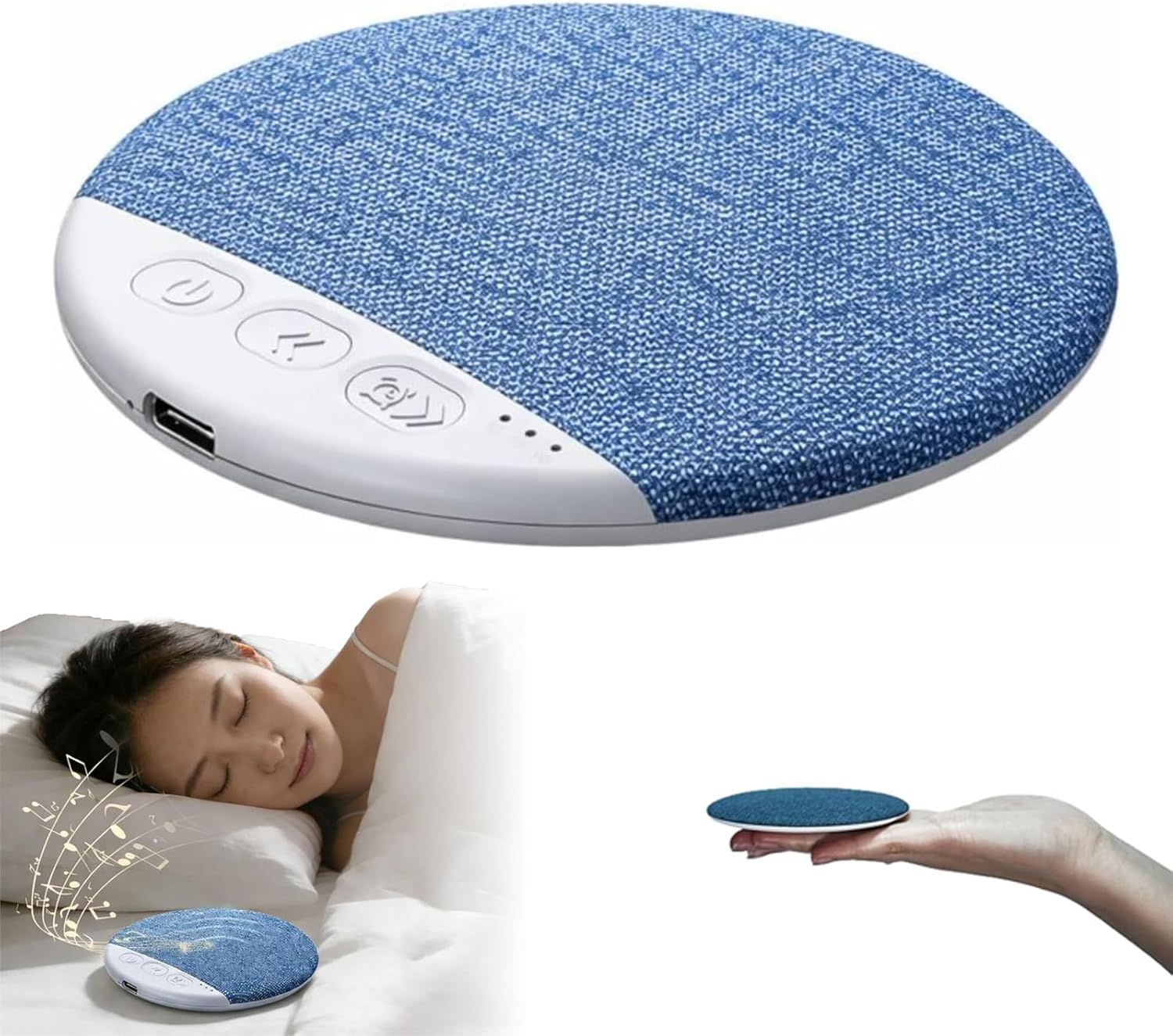Amazon.com: Bluetooth Pillow Speaker-Mini Bone Conduction Bluetooth ...