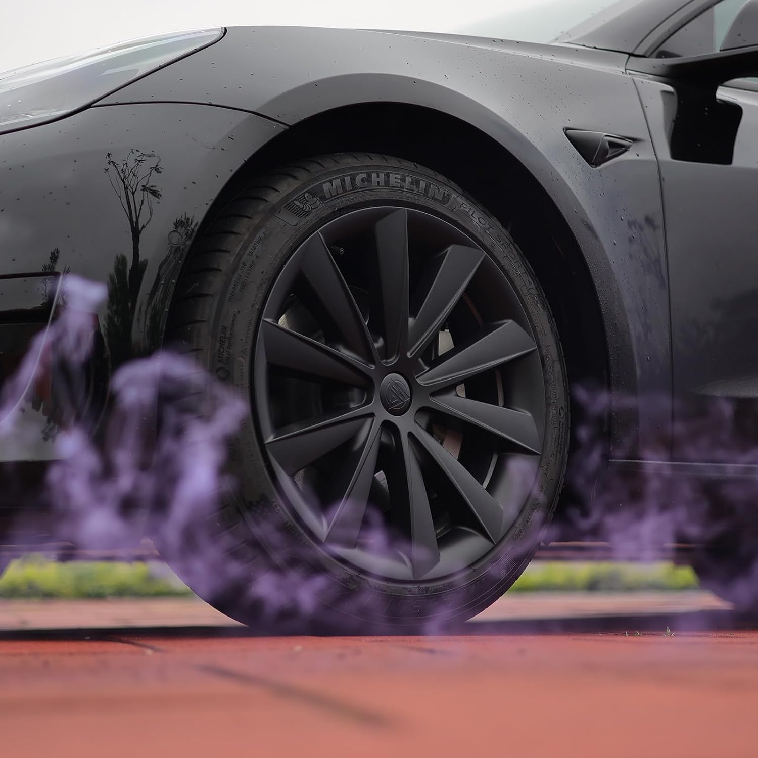 Amazon.com: CYBERBEANS 4PCS for Tesla Model 3 Wheel Cover Hubcaps Hub ...