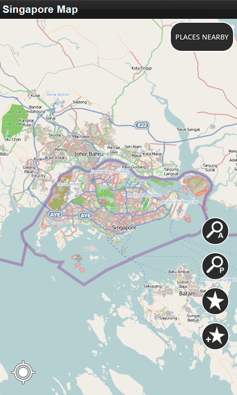 Singapore - Offline Map - App on the Amazon Appstore