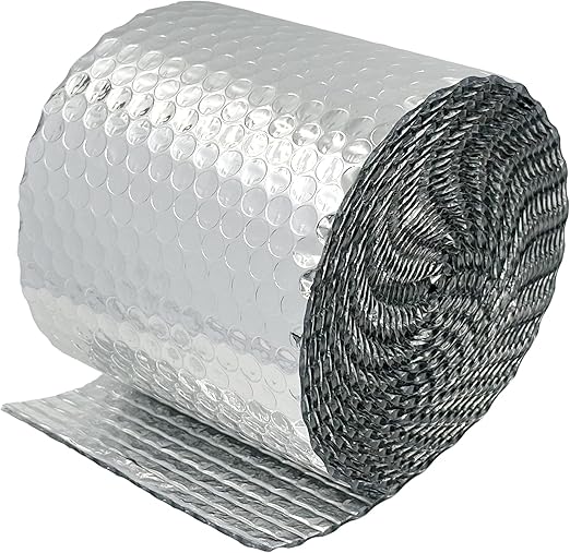Apragaz Bubble Foil Insulation Roll, 6 in X 25 Ft Reflective Insulation ...
