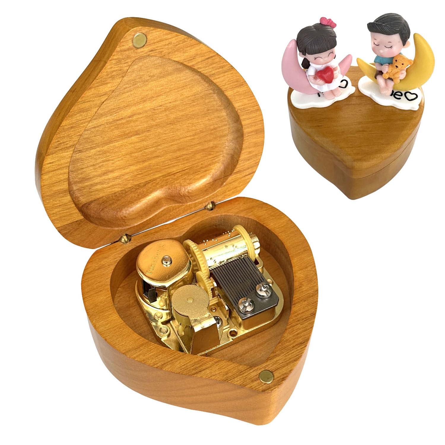 Amazon.com: Pursuestar Can't Help Falling in Love Music Box, Heart ...