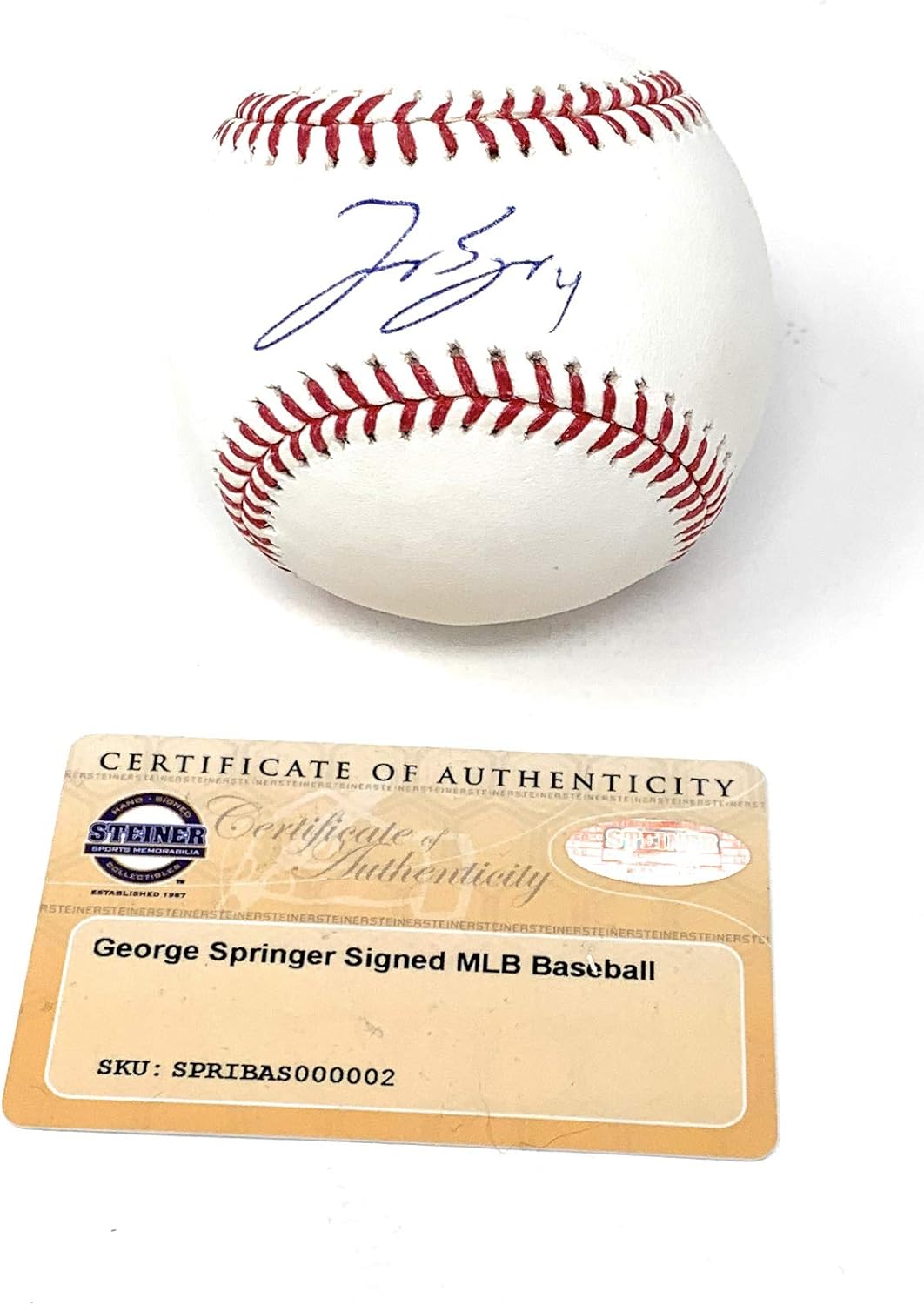 George Springer Houston Astros Signed Autograph Official MLB Baseball ...