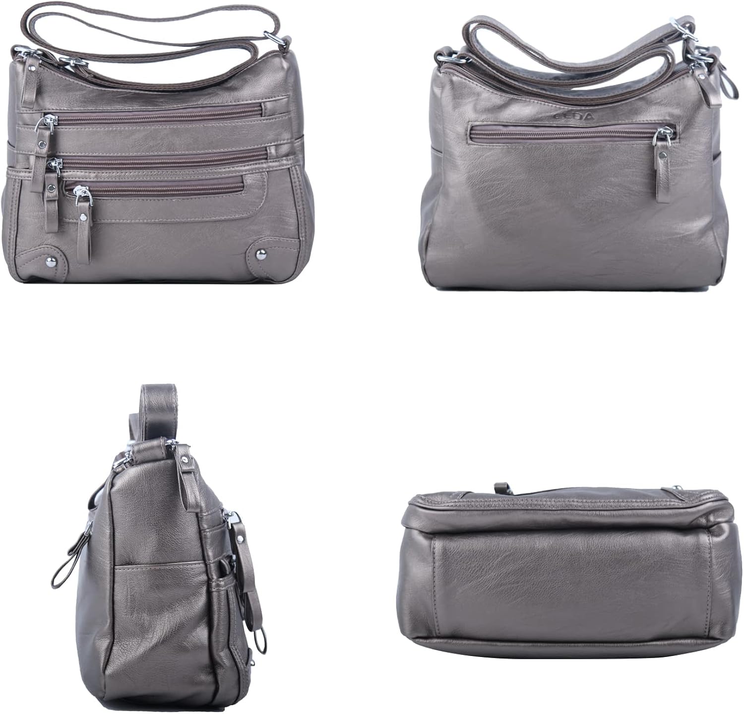 Amazon.com: ELDA 10 Pockets Crossbody Purses for Women Medium ...