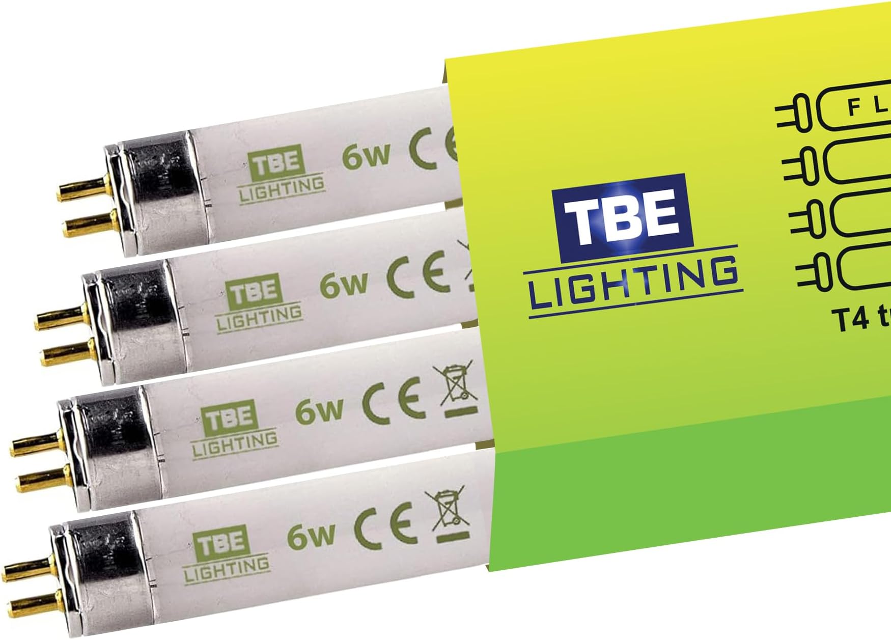 TBE LIGHTING T5 8w Fluorescent Tube Lamps 288mm - CFL Bulbs - G5 2-Pin ...