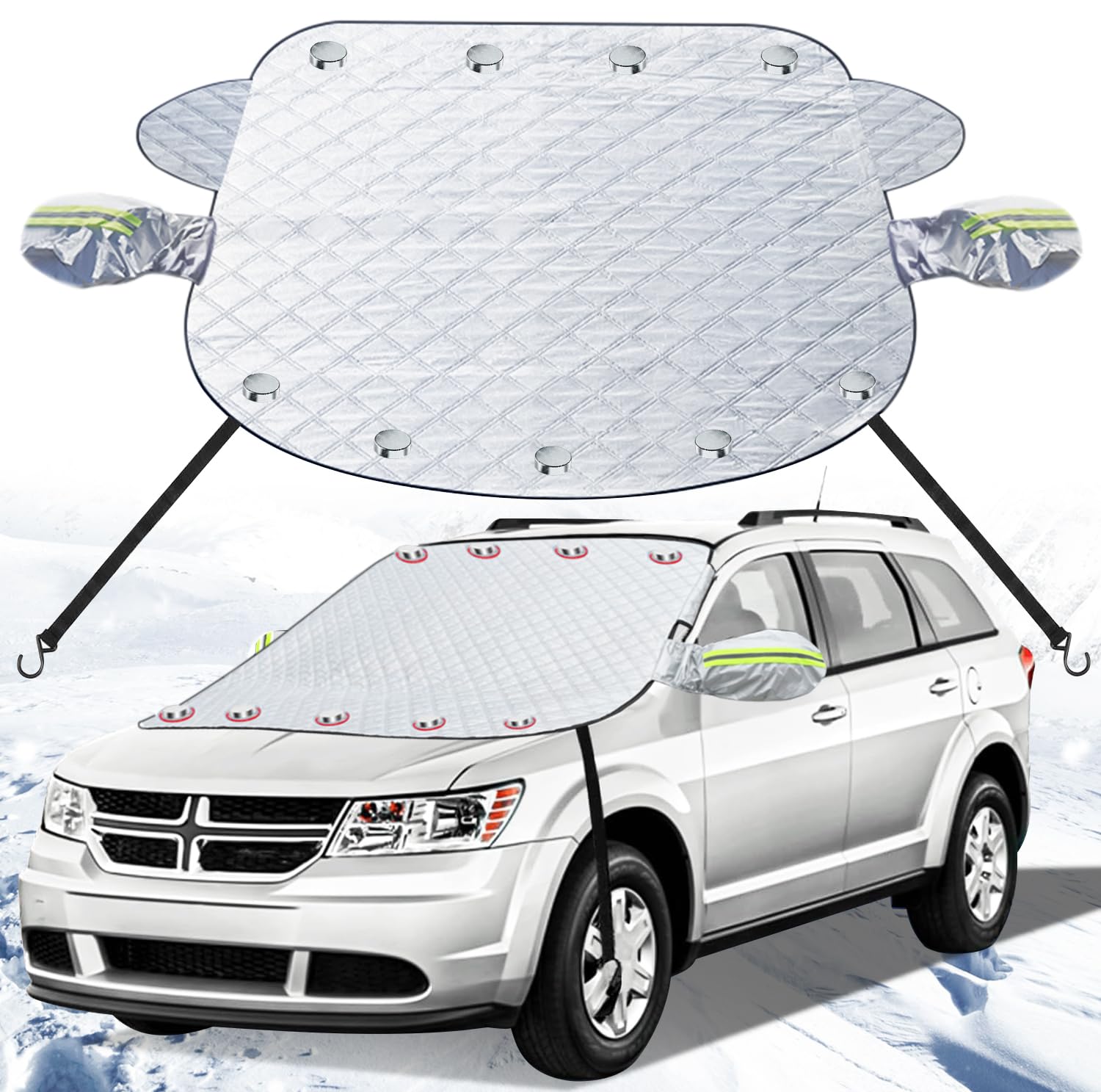 Amazon.com: Pincuttee 1PC Snow Cover for Car Front Windshield,Car Front ...
