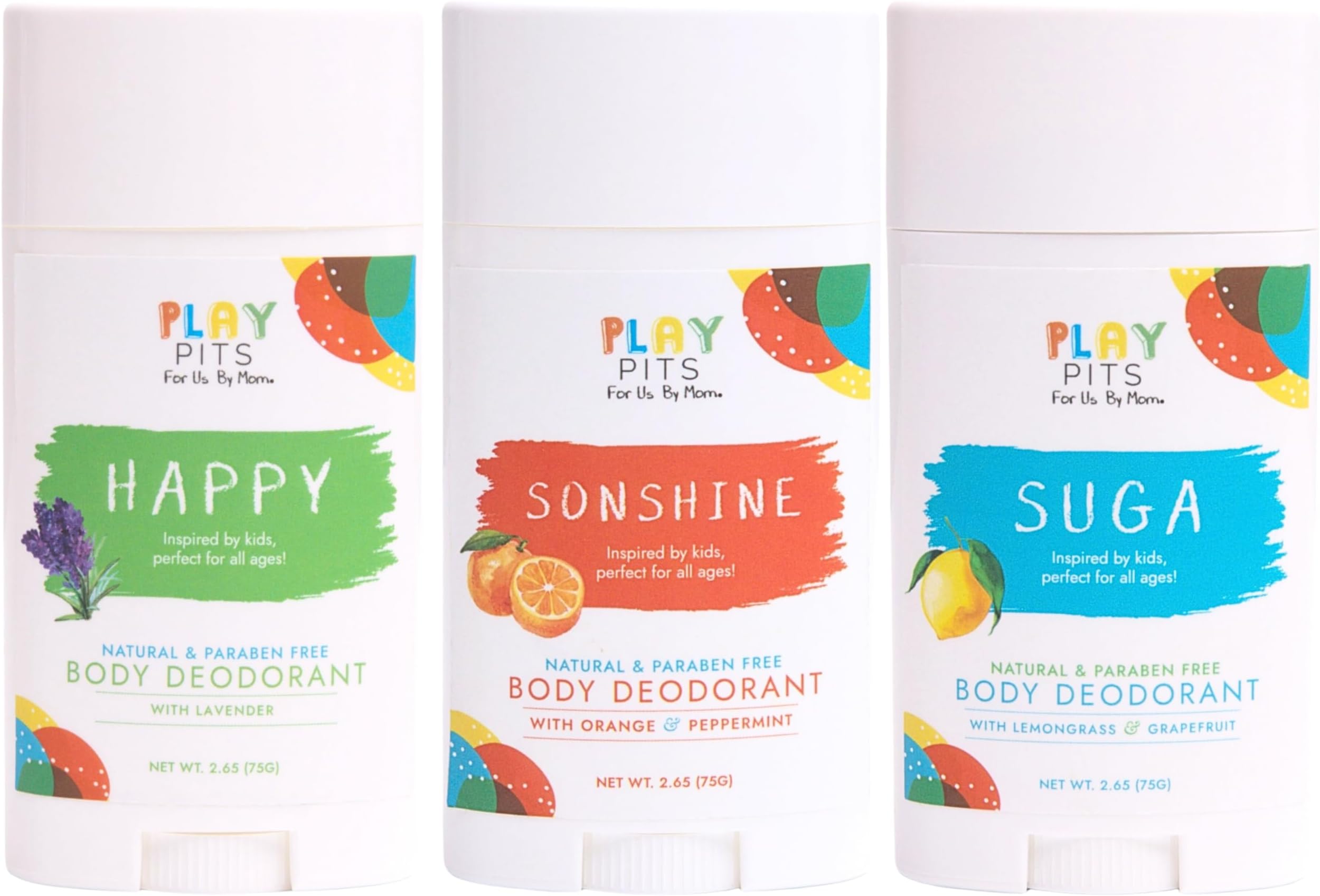 Amazon.com : PLAY PITS - Natural Kids Deodorant - Safe for Girls and ...