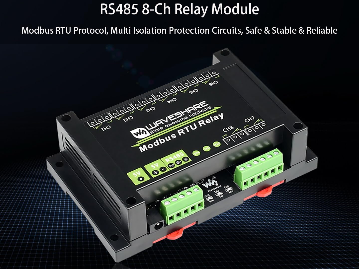 8-Channel Industrial Modbus RTU Relay Module with Bahrain | Ubuy