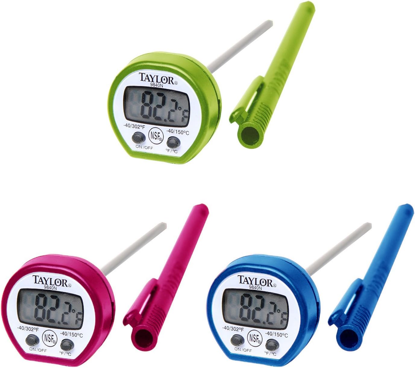 Amazon.com: Taylor Precision Products Thermometer Digital Instant Read ...