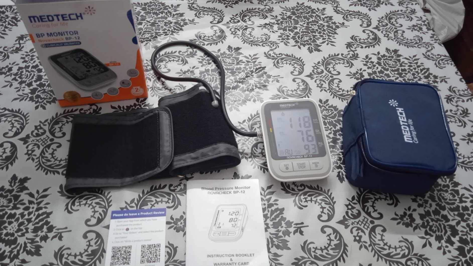 MEDTECH® BP12 Fully Automatic Portable Digital Blood Pressure BP ...