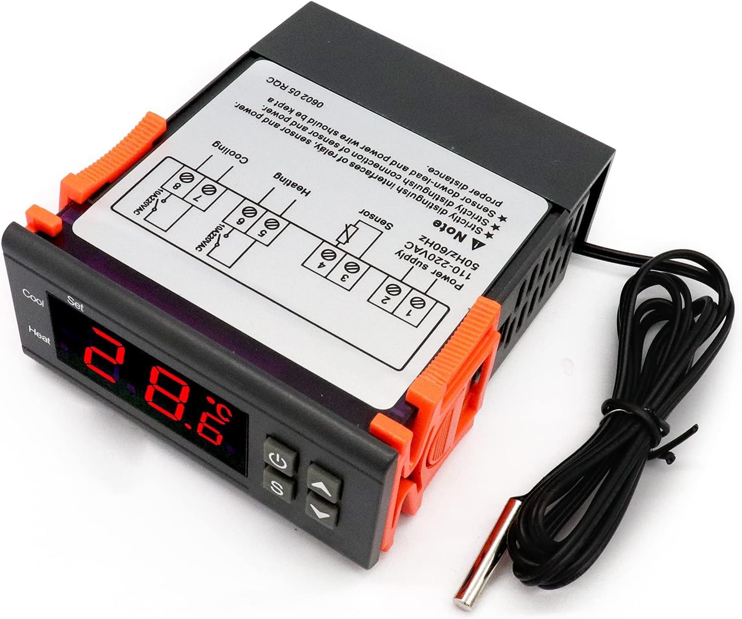 RUIZHI Regulateur de Temperature Numérique 10A D'affichage à LED ...