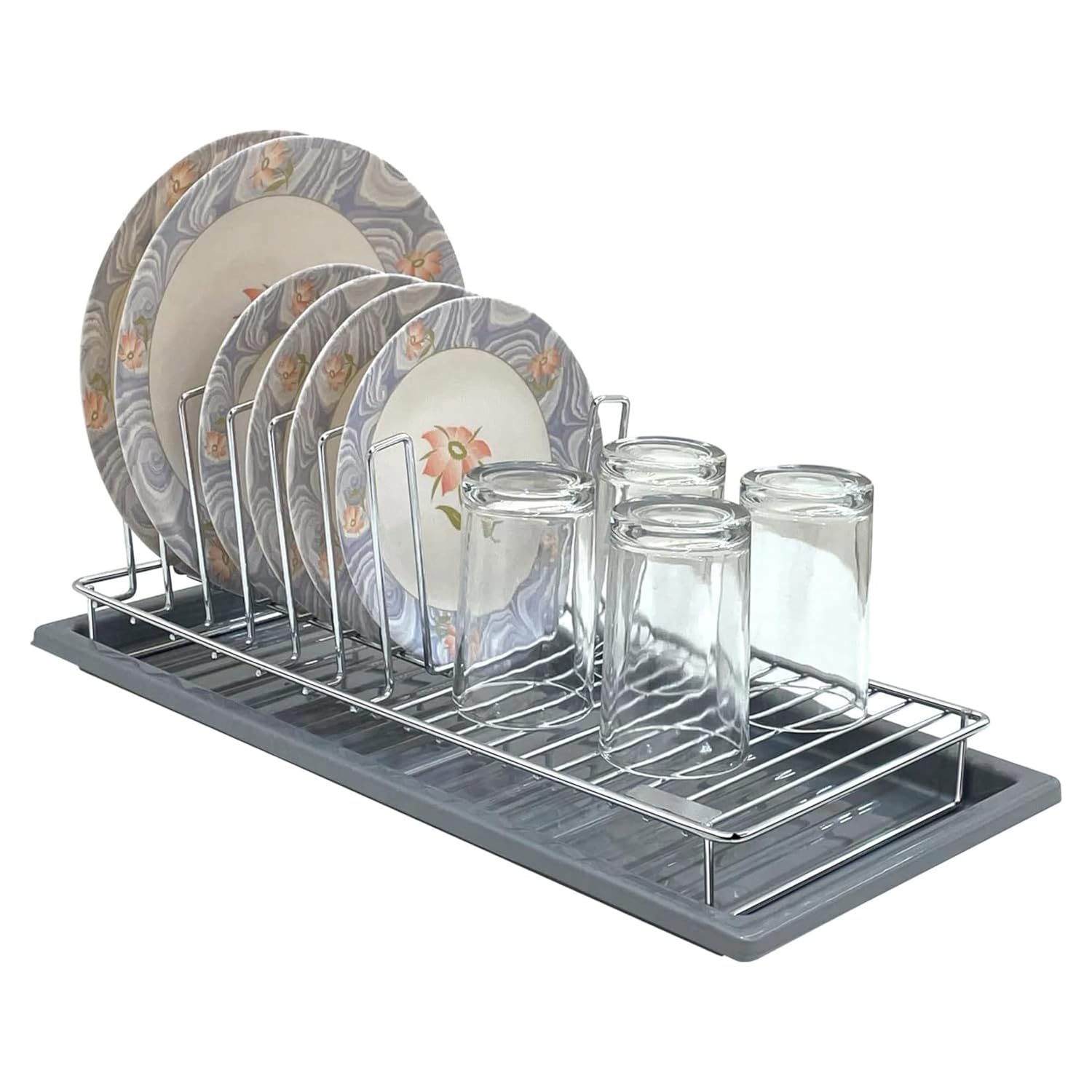 Buy SmartSlide Stainless Steel Multipurpose Kitchen Plate Stand Thali ...