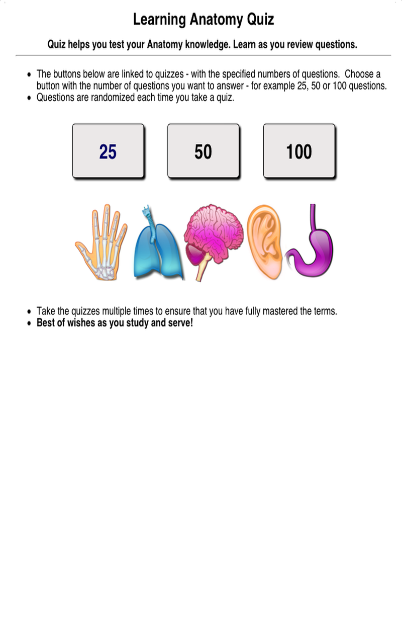 Aplicación Learning Anatomy Quiz Online en Amazon Appstore