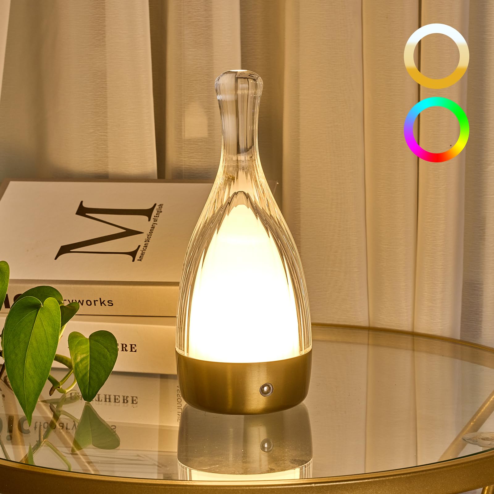 Table Lamp for Bedroom,Small Desk Lamp Dimmable 4 Gears:3000K/4000K ...