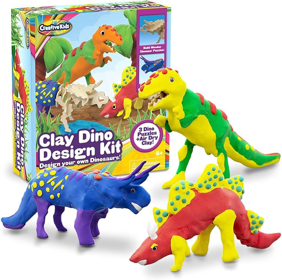 Dinosaur Slime Kit for Kids – Arts & Crafts Kids Ages 6-12- Make Build ...