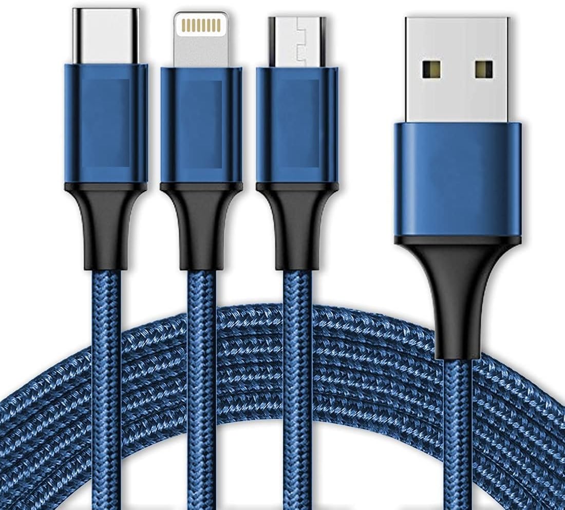 Marchpower Var-Ni 3 In 1 Metal Charging Cable With Usb To Micro Usb ...