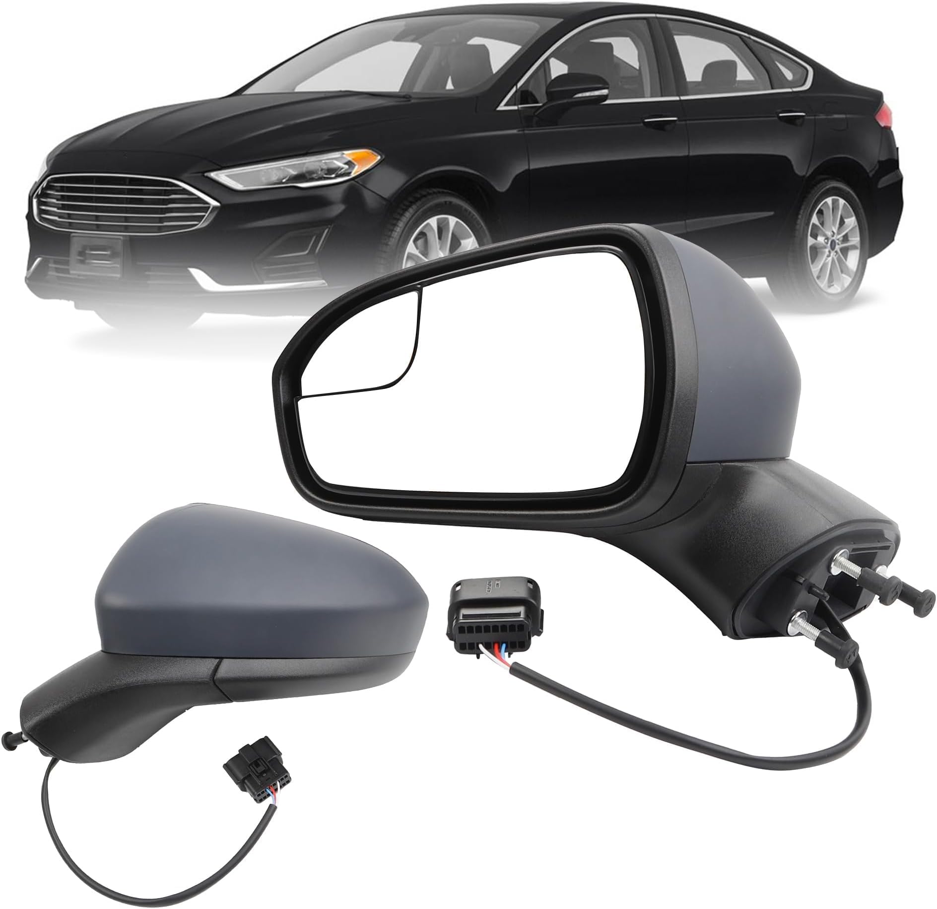 Amazon.com: Dasbecan Left Driver Side Mirror Assembly Compatible with ...