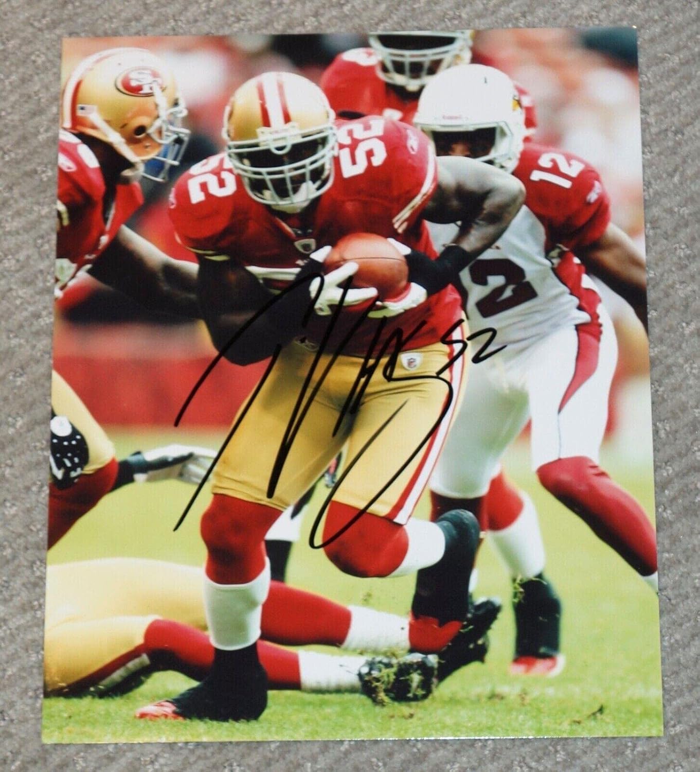 PATRICK WILLIS Signed SAN FRANCISCO 49ers Football 8x10 Photo ...