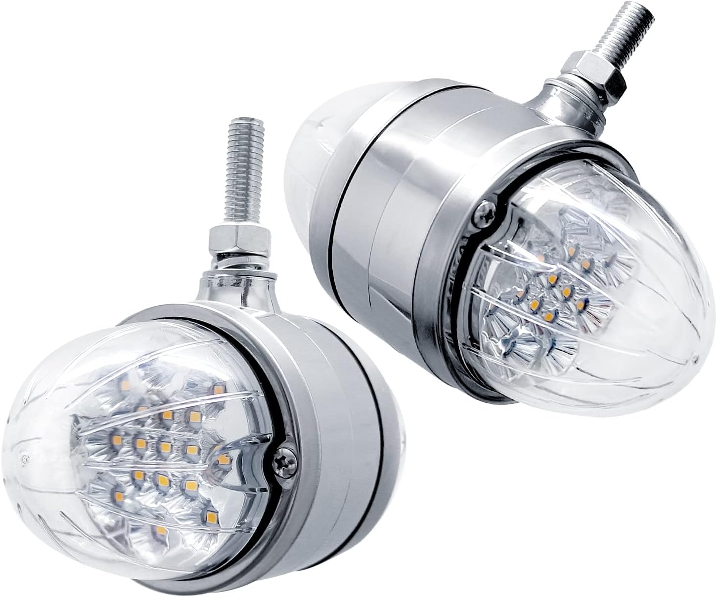 2 unidades de 17 LED de doble función, sandía, doble cara, color rojo ...