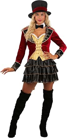 Amazon.com: Women's Deluxe Ringmaster Costume Circus Ringleader ...
