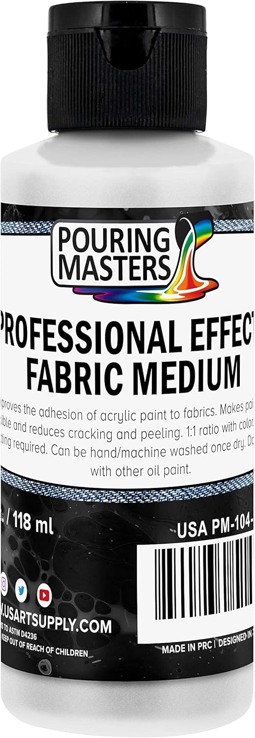 Amazon.com: Pouring Masters Professional Effects Fabric Medium, 4 Ounce Bottle - Extender ...