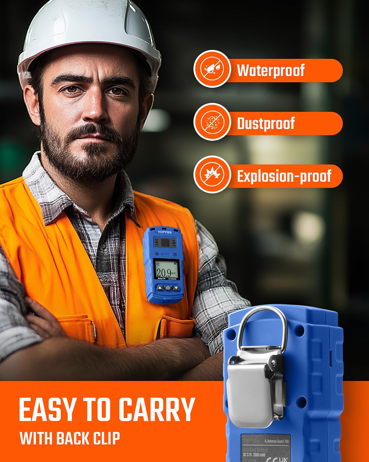 Snapklik.com : TopTes Guard-756 Upgraded O2 Monitor, Portable Oxygen ...