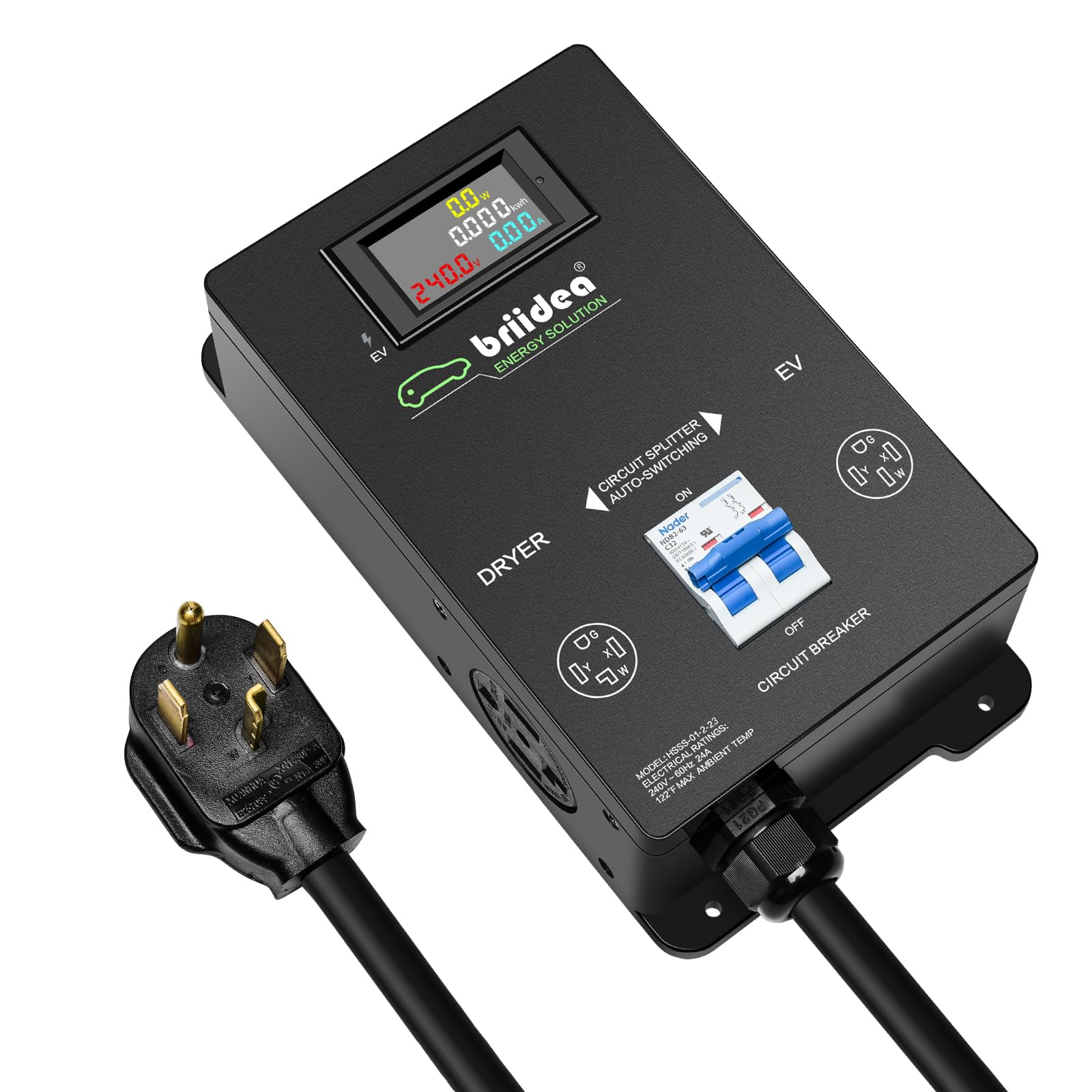 Amazon.com: Briidea Automatic Power Switch for Dryer and EV, Fast ...