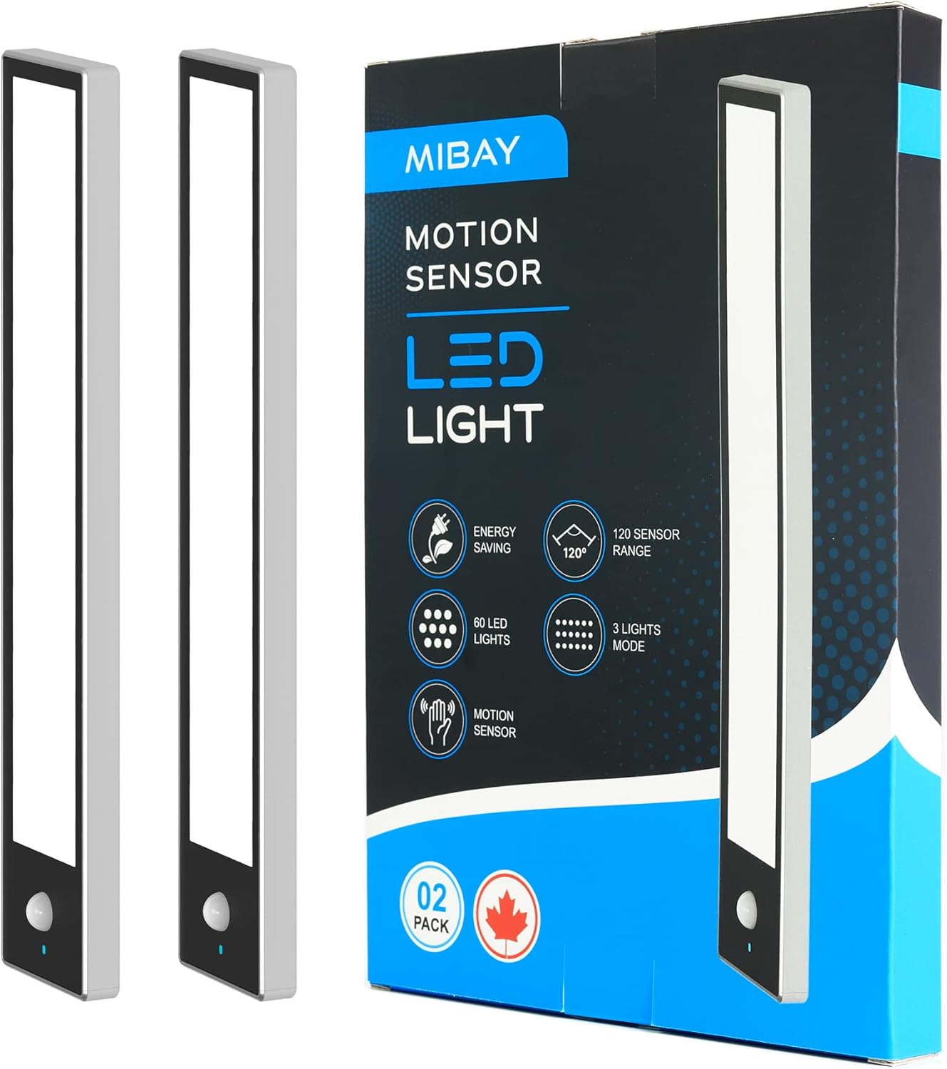 Mibay Motion Sensor LED Lights | 60 LED Lights | LED Magnetic Lights ...