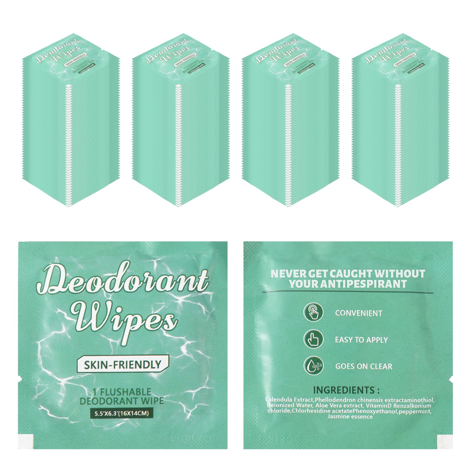 Amazon.com : 200Pcs Travel Deodorant Wipes, Mini Deodorant Wipes ...
