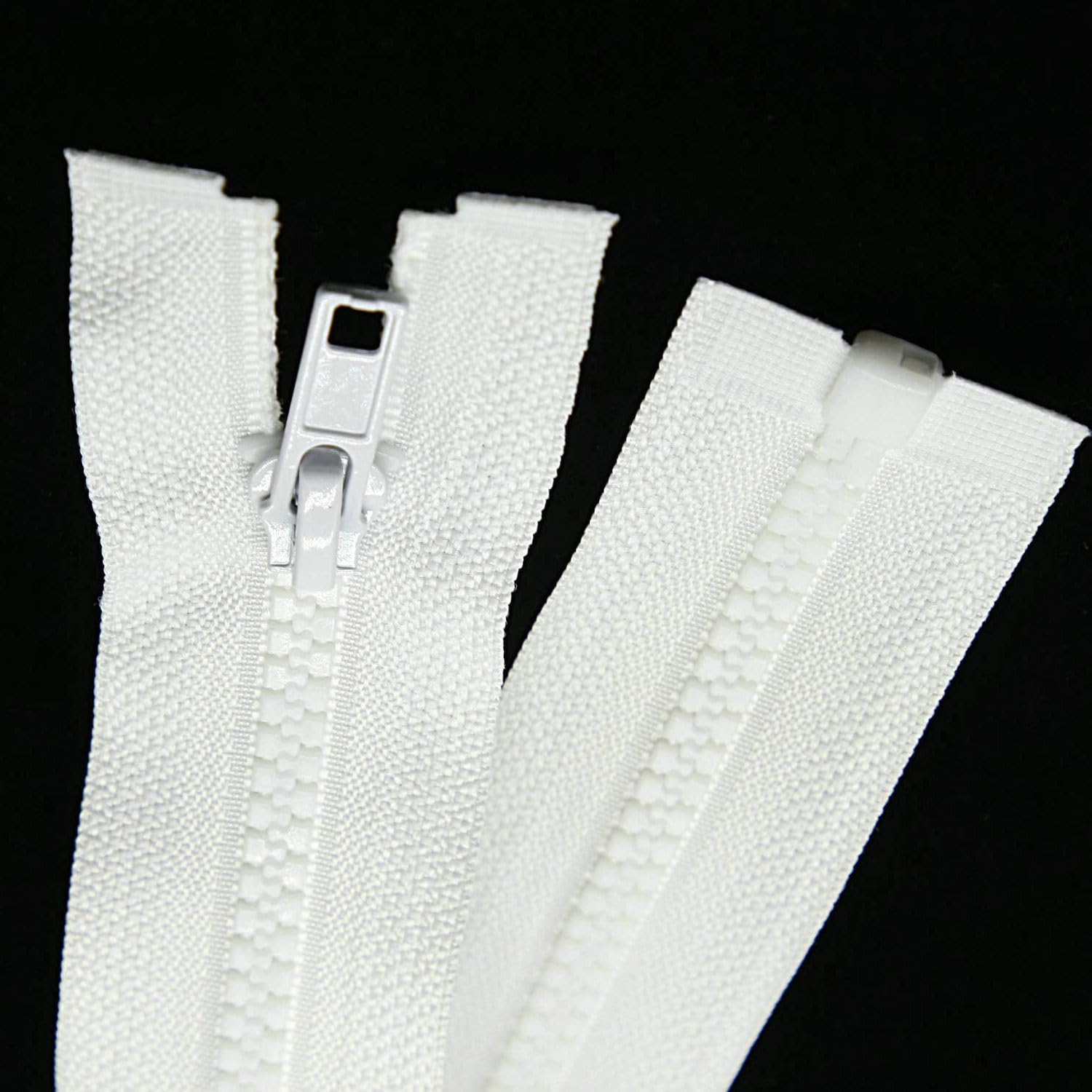 Leekayer 2PCS #5 24 Inch Separating Zippers for Sewing Coats Jacket ...
