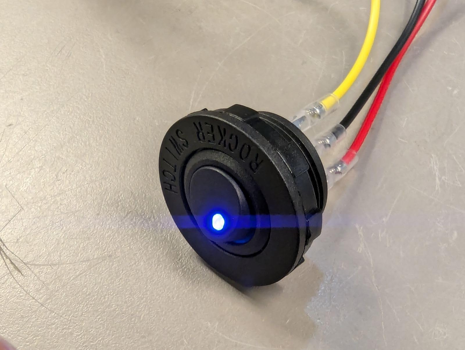 Round Rocker Toggle Switch,3Pcs Round Toggle LED Switch,12V 20A Round ...