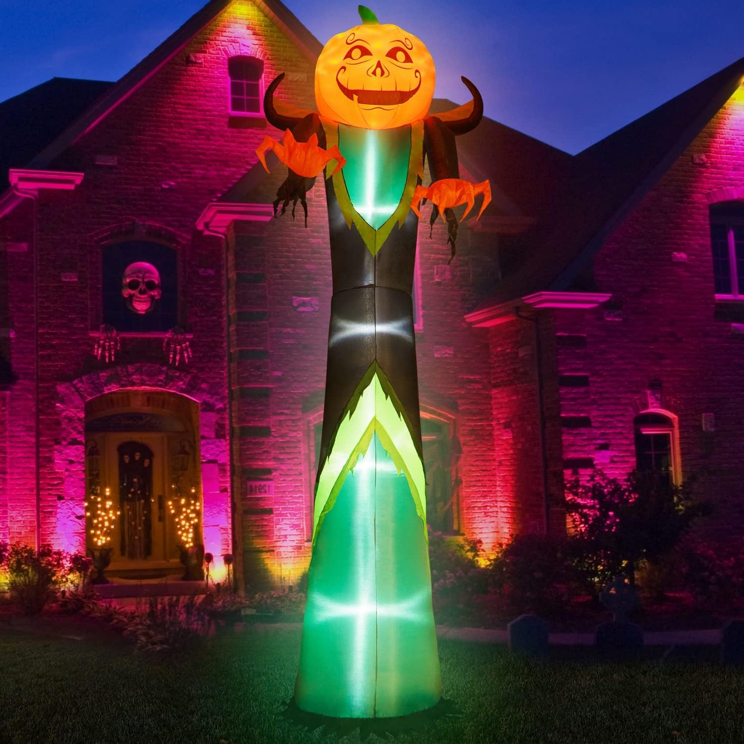 Amazon.com: Halloween inflatables (Pumpkin Reaper)