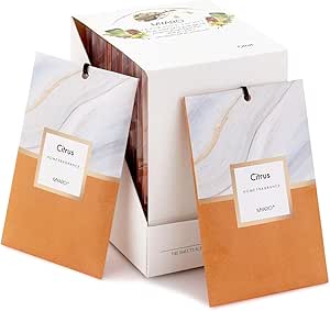 Amazon.com: MYARO 12 Packs White Citrus Scented Sachet for Drawer and ...