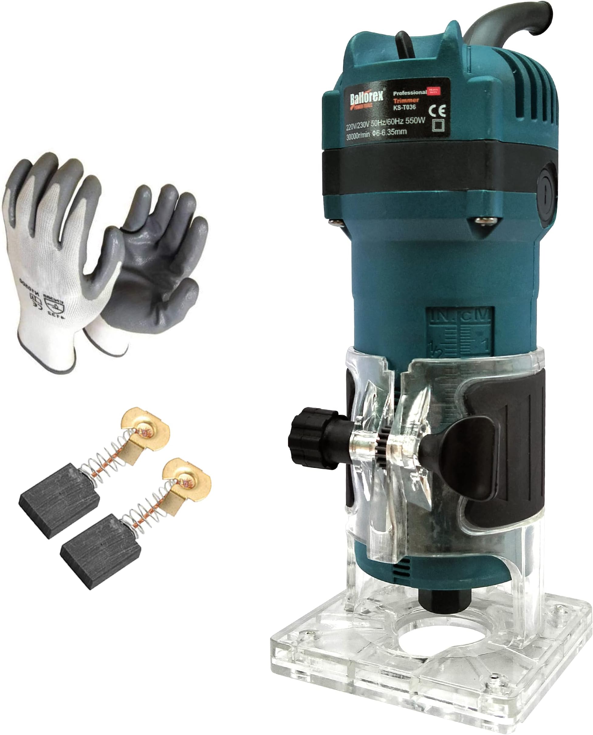 BALLOREX KS-T036 550W 30000 RPM Heavy Duty Professional Wood Trimmer ...