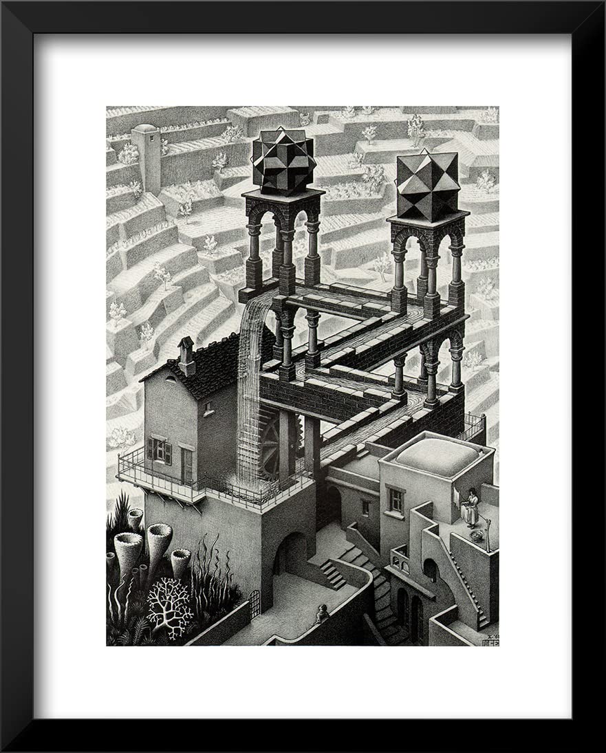 Luxus Mc Escher Wasserfall Bild
