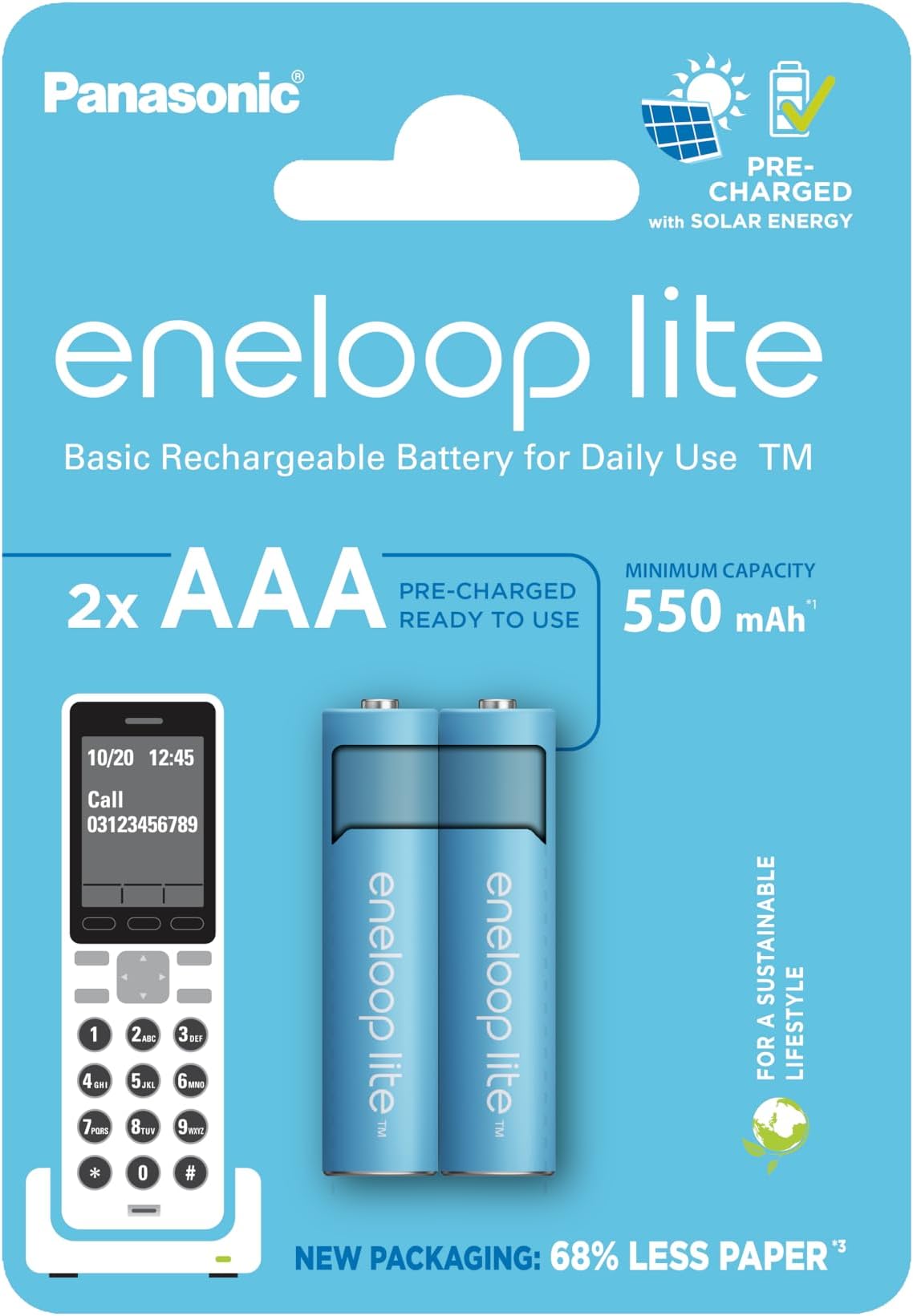 eneloop, Piles Rechargeables AAA/Micro, Lot de 4, capacité de Min. 800 ...