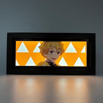 Zenitsu Light Box - Demon Slayer – Anime Lamp Figure Night Light – 3D ...