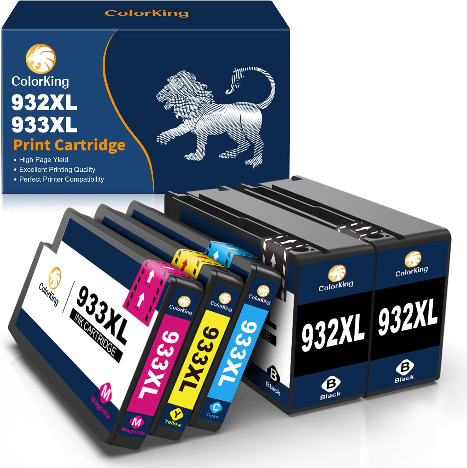 HP CN054AE 933XL High Yield Original Ink Cartridge, Cyan, Single Pack ...