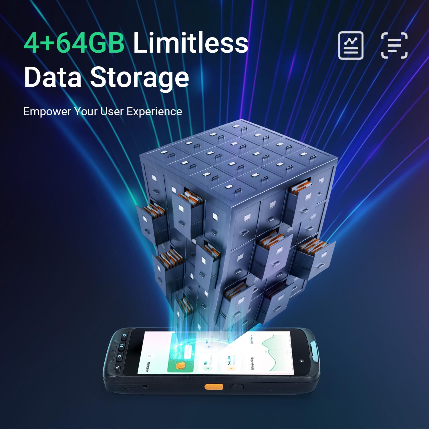 Snapklik.com : Android Barcode Scanner, 4+64GB Flash, 1D/2D/QR Zebra ...