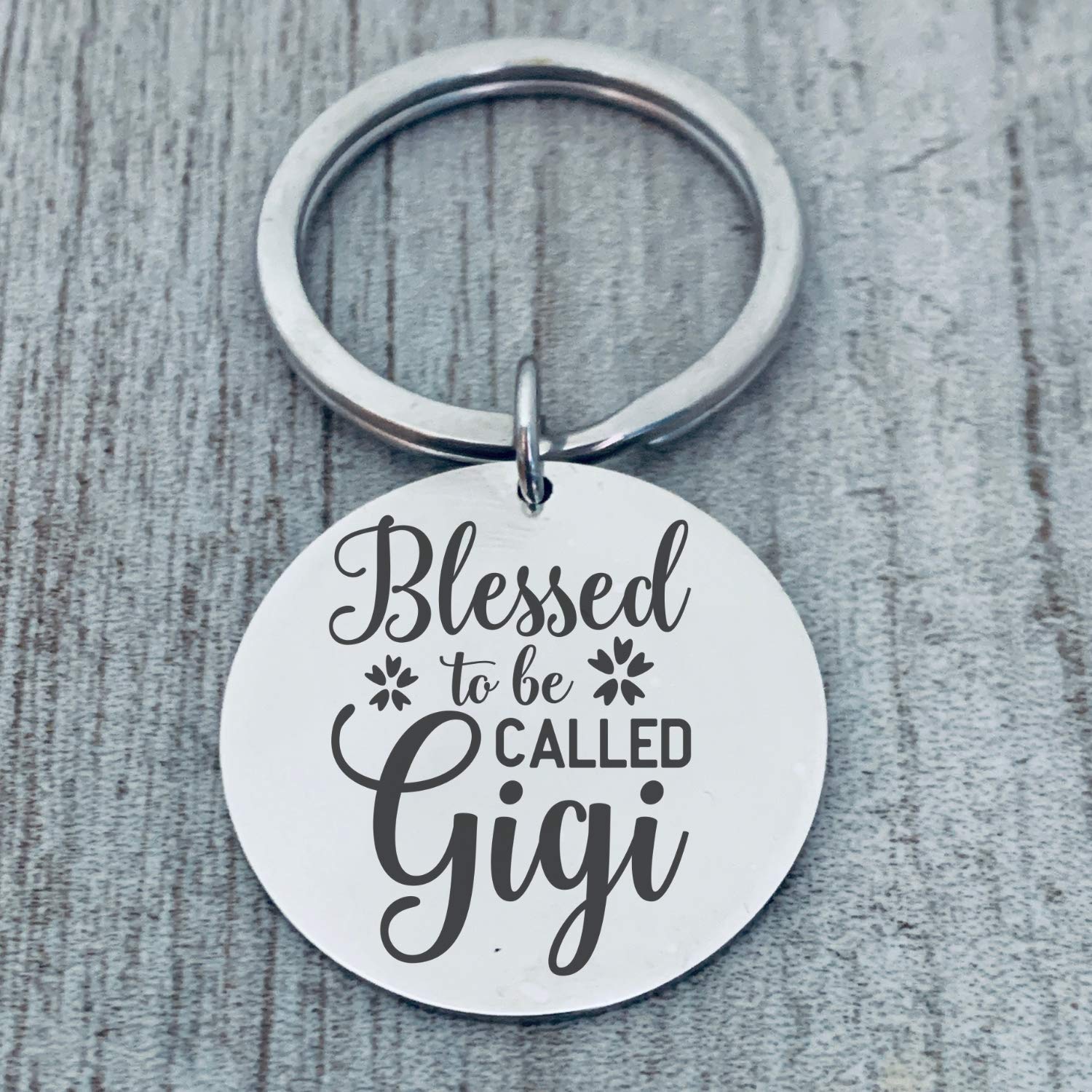Amazon.com: Gigi Keychain, Stainless Steel Blessed to Be Called Gigi ...