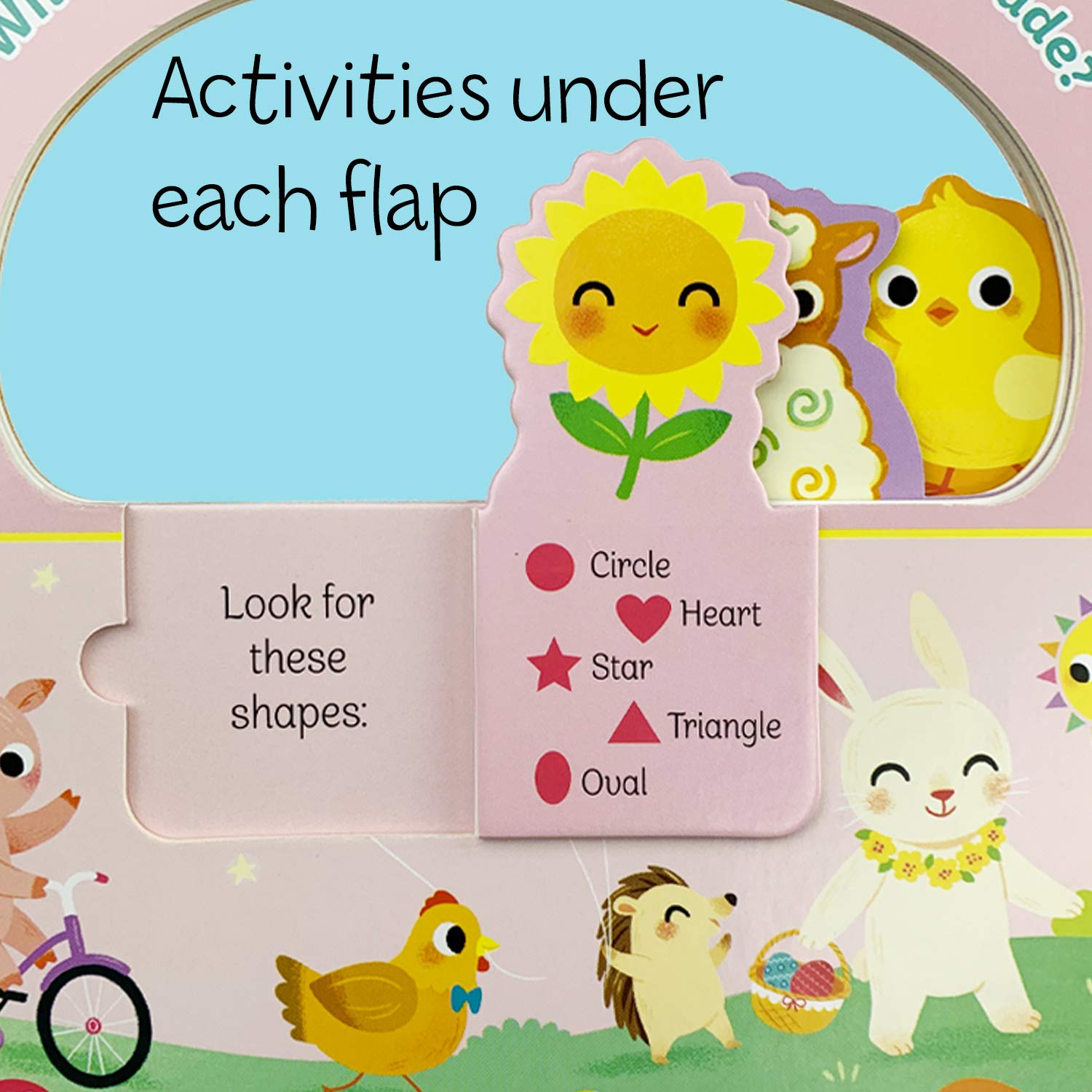 Happy & Hoppy - Children's Flip-a-Flap Activity Board Book for Easter ...