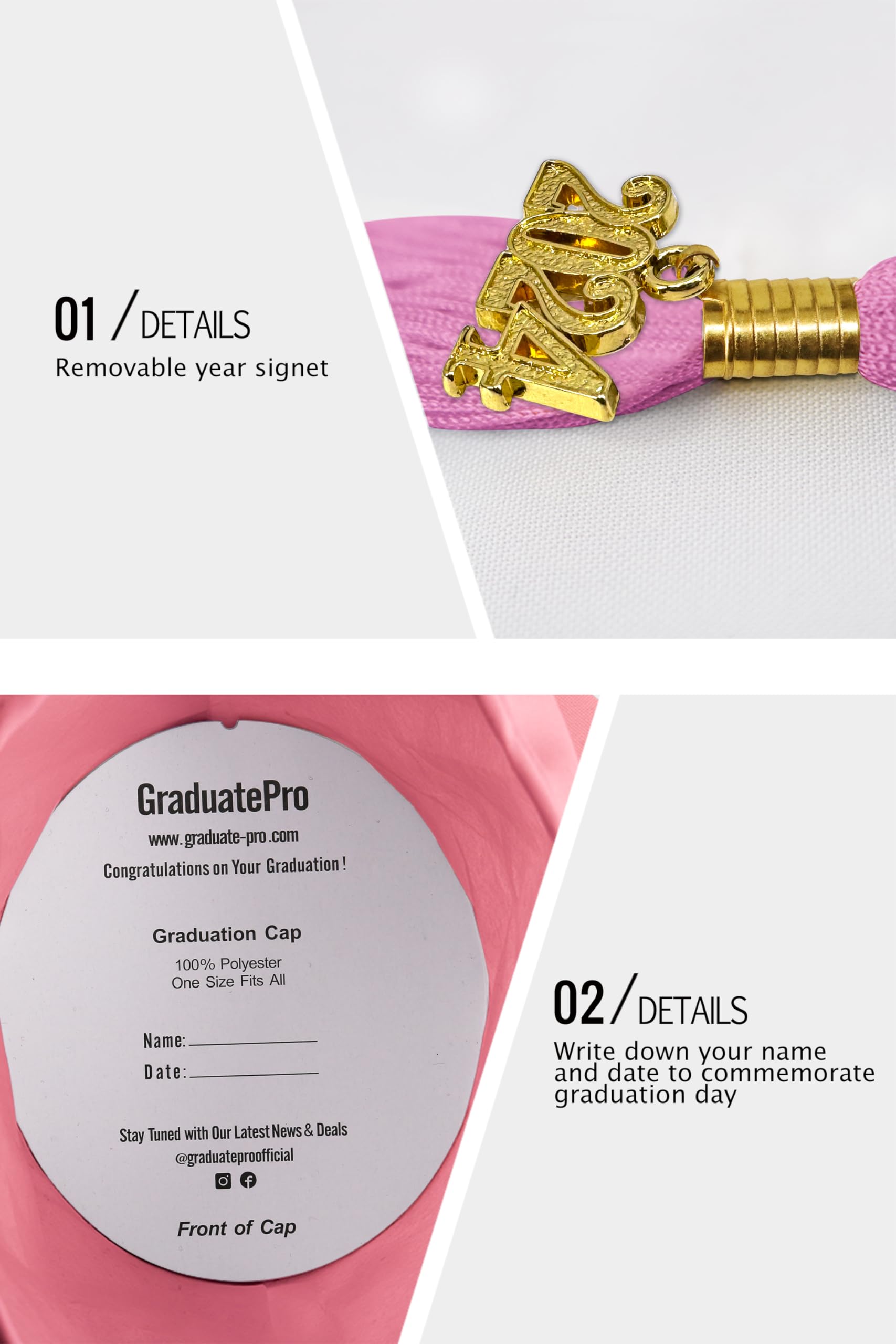 Snapklik.com : Matte Kids Graduation Cap 2024 For Kindergarten Prek ...