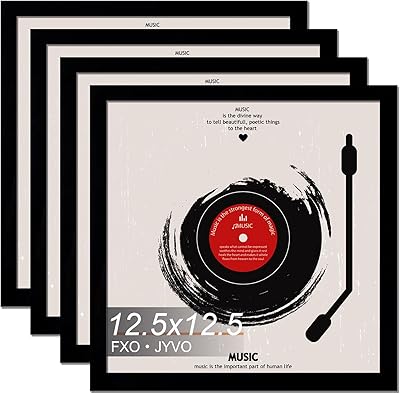 Amazon.com - JCJMY Wood Vinyl Record Frame for the Wall, Display 12 ...
