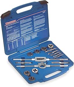 Westward 1PZ40 Tap/Die Set, 16 Pieces by WestWard Tools : Amazon.com.mx ...