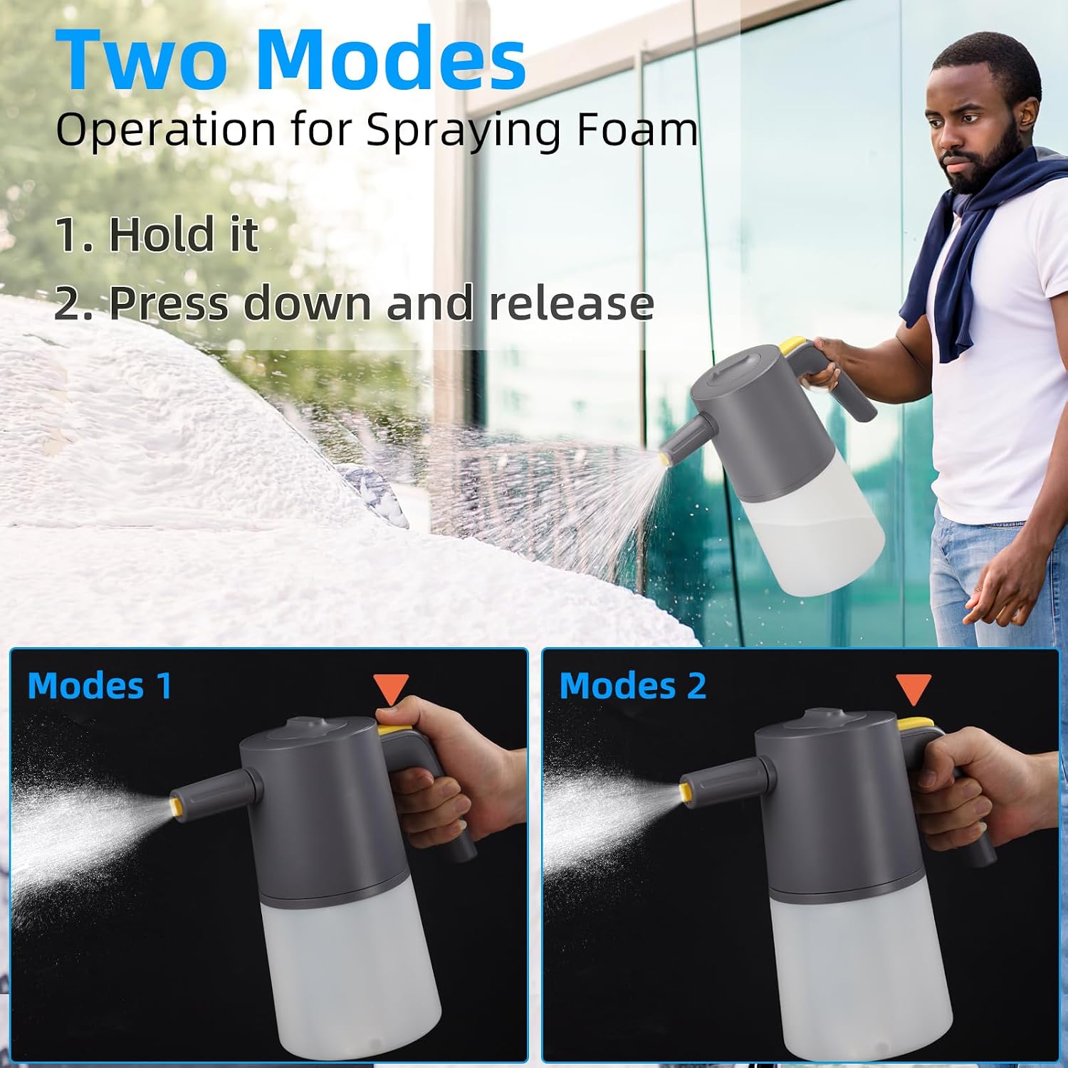 Total Wash 2L Pump Foam Sprayer - Handheld Car Wash Soap Applicator ...