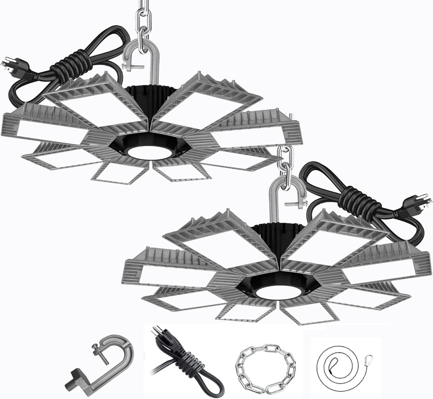 2Pack-Bright LED High Bay Light-250W 30000lm,US Plug with Switch ...