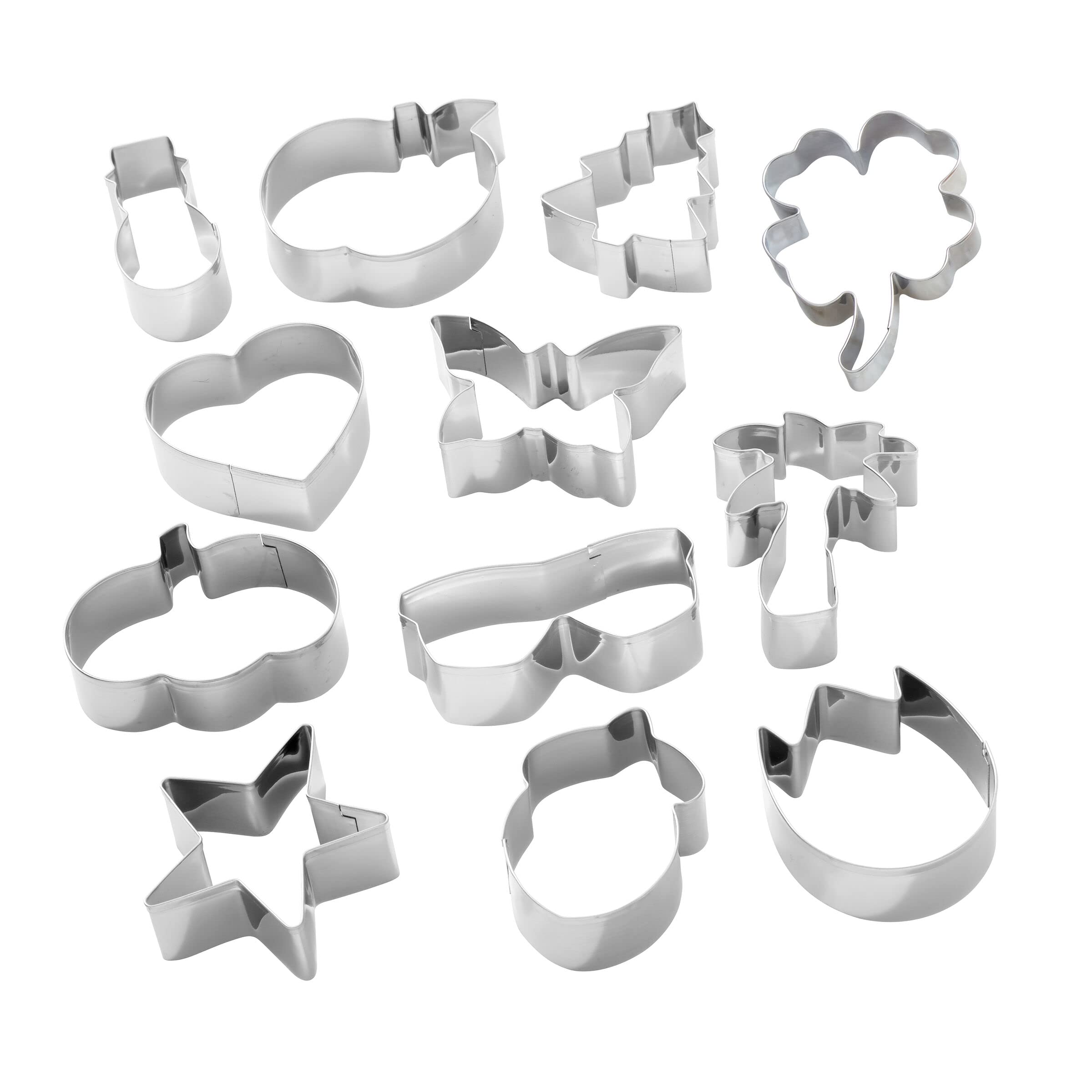 Snapklik.com : Chicago Metallic Stainless Steel Cookie Cutters