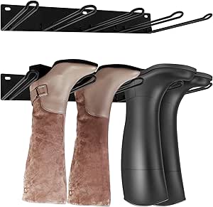 Haiabei 2 Pcs Boot Rack Wall Mounted Wader Hangers Boot Organizer for ...